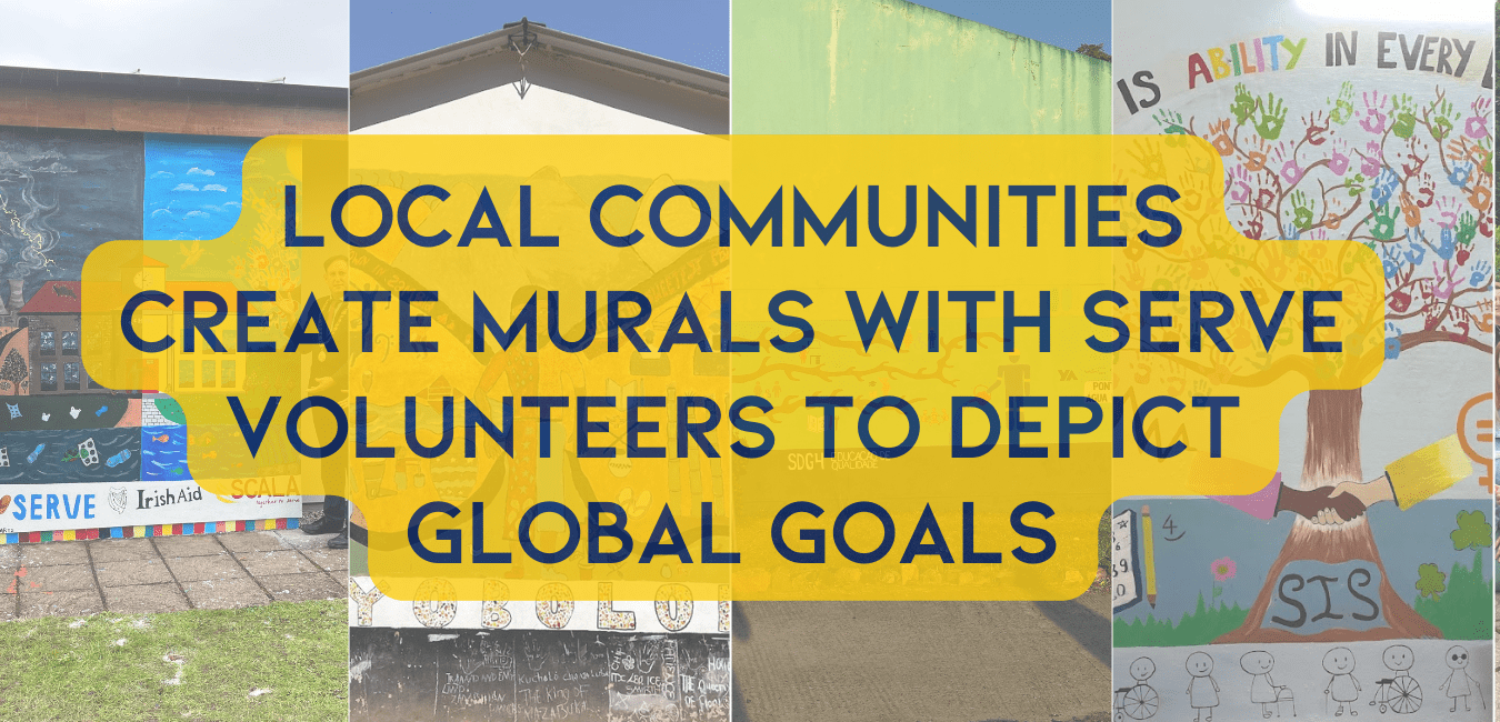 Collaborative mural project by SERVE to depict the Global Goals